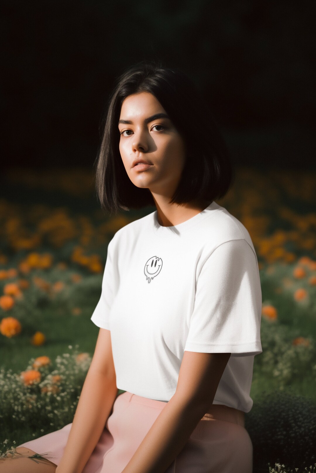 Drip Smiley Face Shirt, Droopy Face, Dripping Clothing, Fun Smiley Face ...