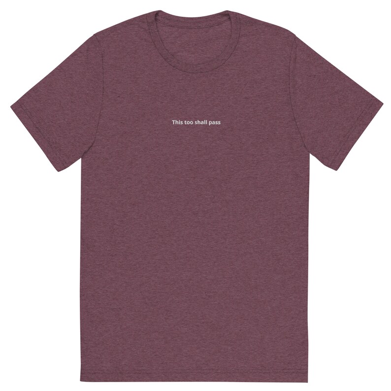 This Too Shall Pass Shirt, Motivational Clothing, Fitted Tshirt - Etsy