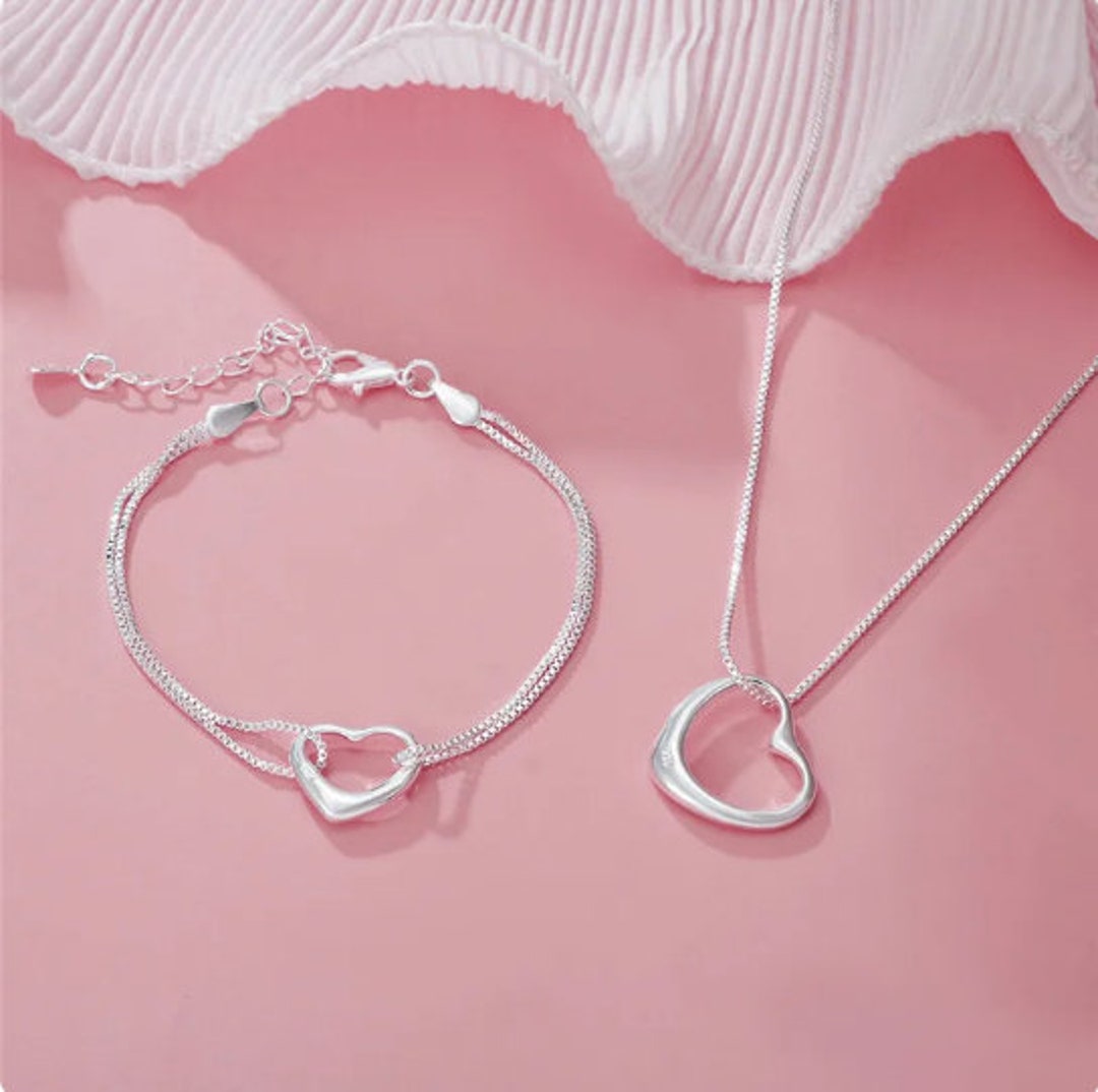 Watched 925 Silver Jewelry Sets for Women Bracelets for Men and Women ...