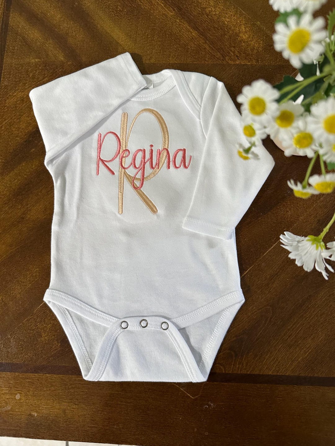 Welcome Home Bodysuit,personalized Embroidered Baby Girl Onesie, Custom ...