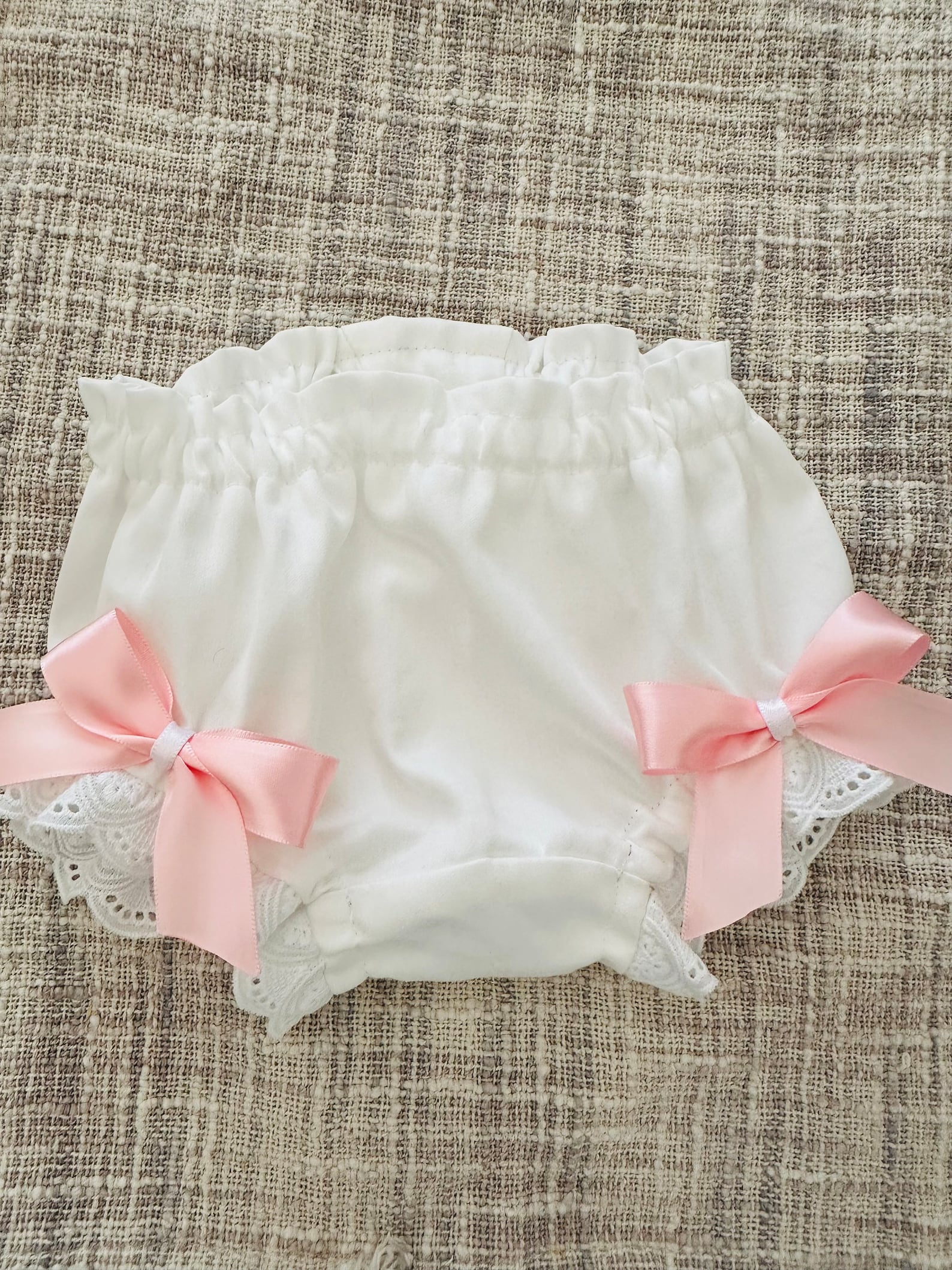 Personalized Baby Bloomer, Monogrammed Bloomers Diaper Cover White ...