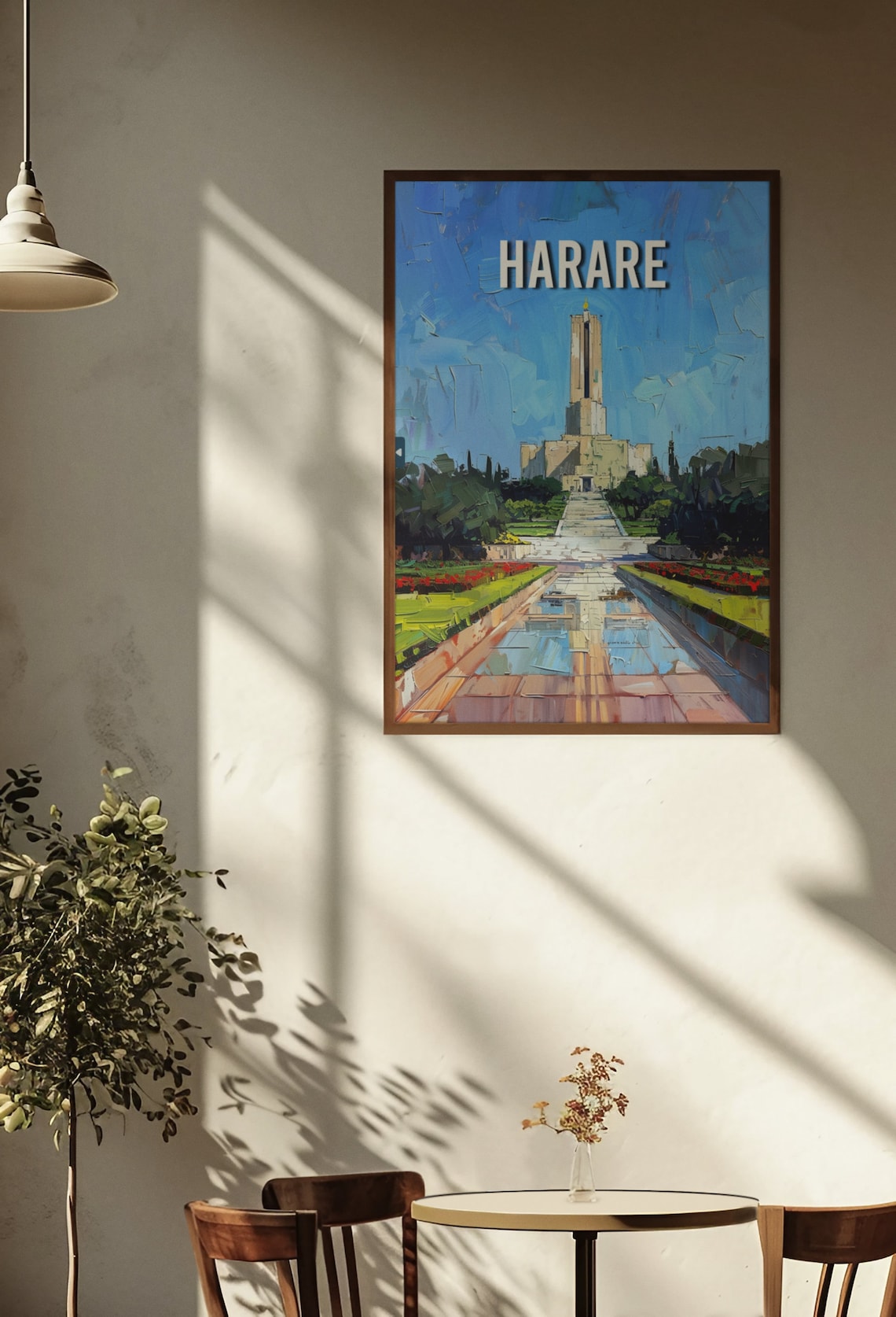 Harare Cityscape Poster Zimbabwe Wall Art for Home Decor, the Ideal ...