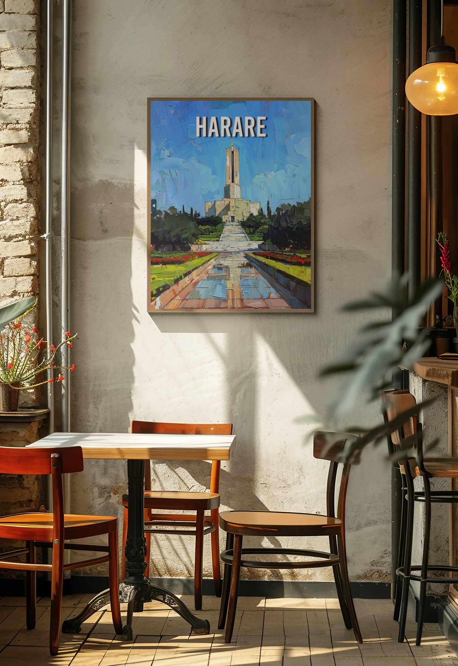 Harare Cityscape Poster Zimbabwe Wall Art for Home Decor, the Ideal ...