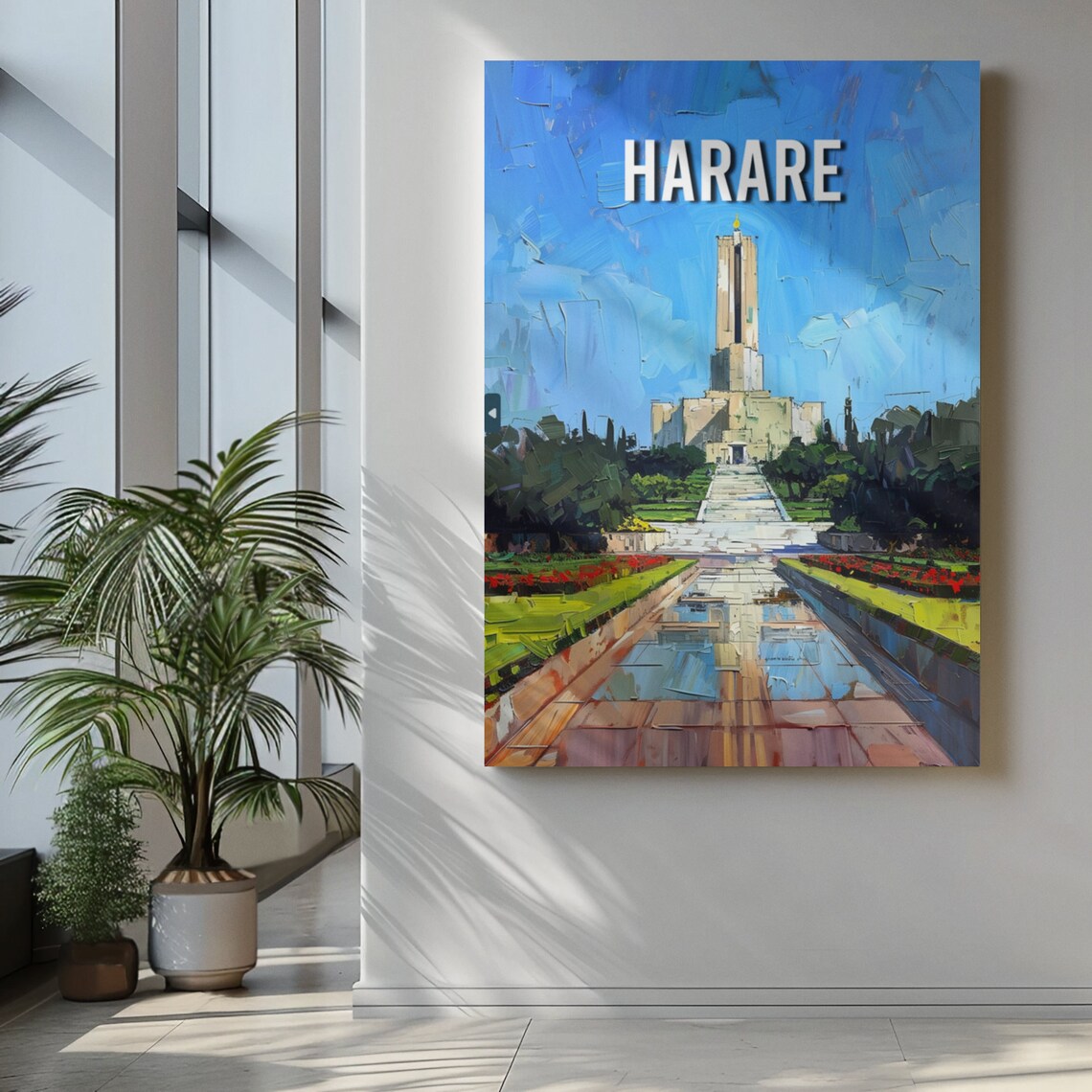 Harare Cityscape Poster Zimbabwe Wall Art for Home Decor, the Ideal ...
