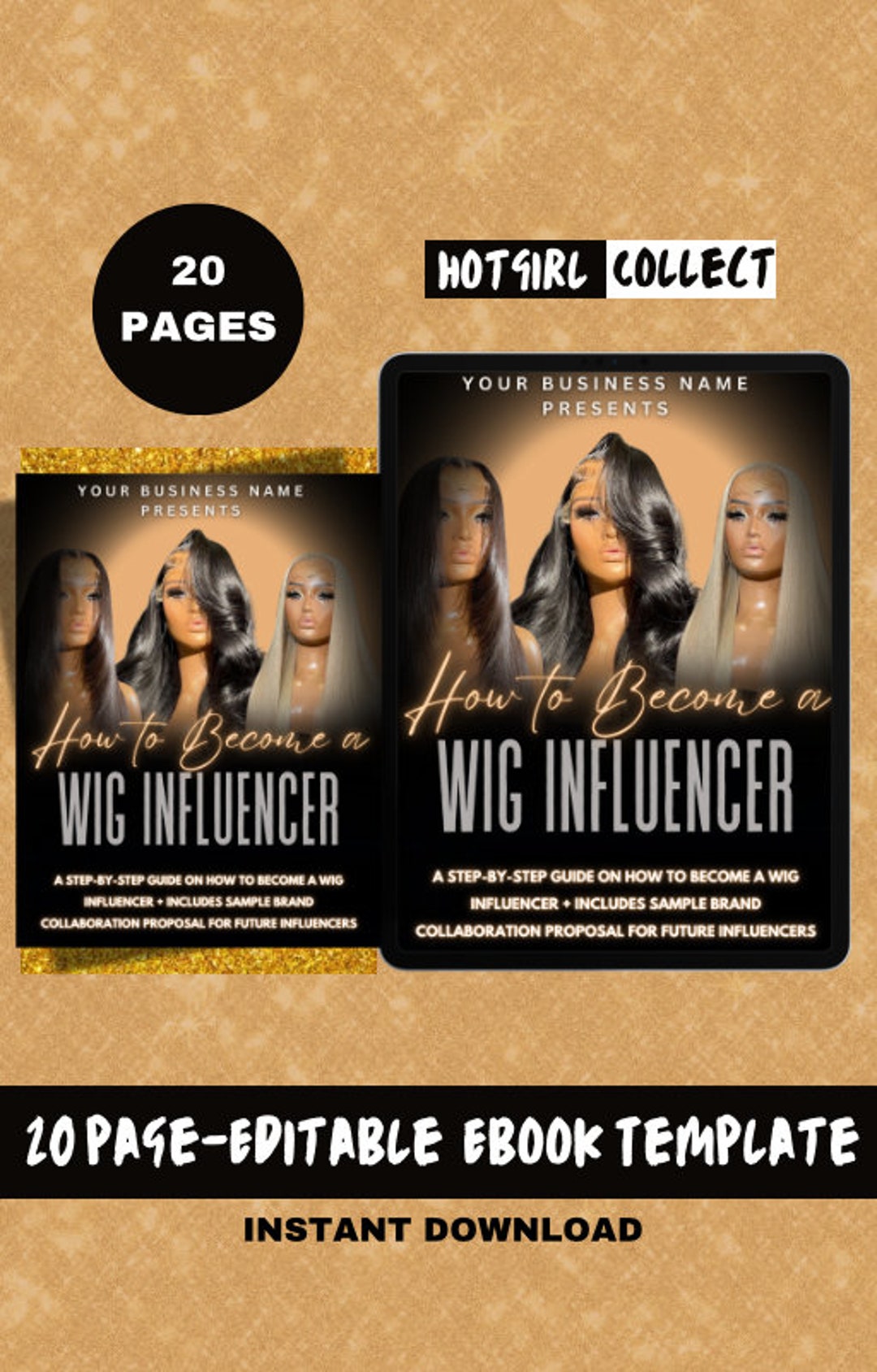 Bestselling: How to Become a Wig Influencer Editable & Informational ...