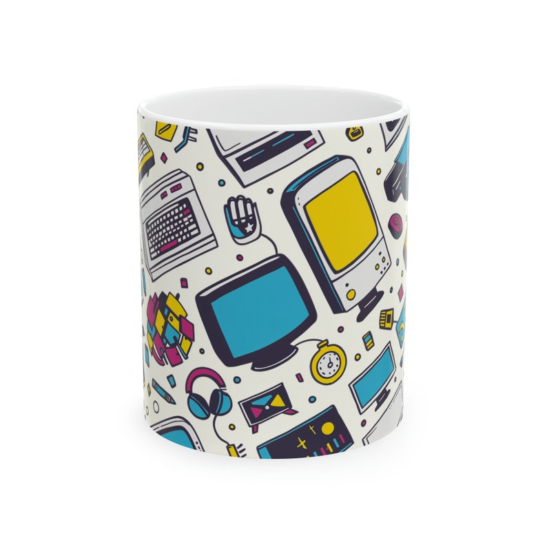 Nostalgic Tech Vibes: 90s Retro Computer Coffee Mug - Etsy