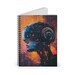 Futuristic Female Robot Spiral Notebook Artistic Sci-fi Journal for ...