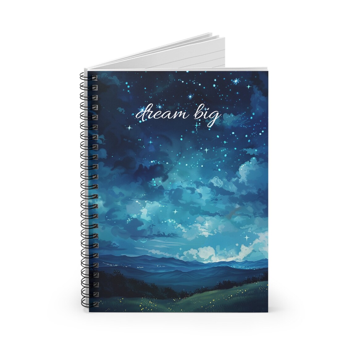 Starry Night Dreams: 'dream Big' Spiral Notebook - Etsy