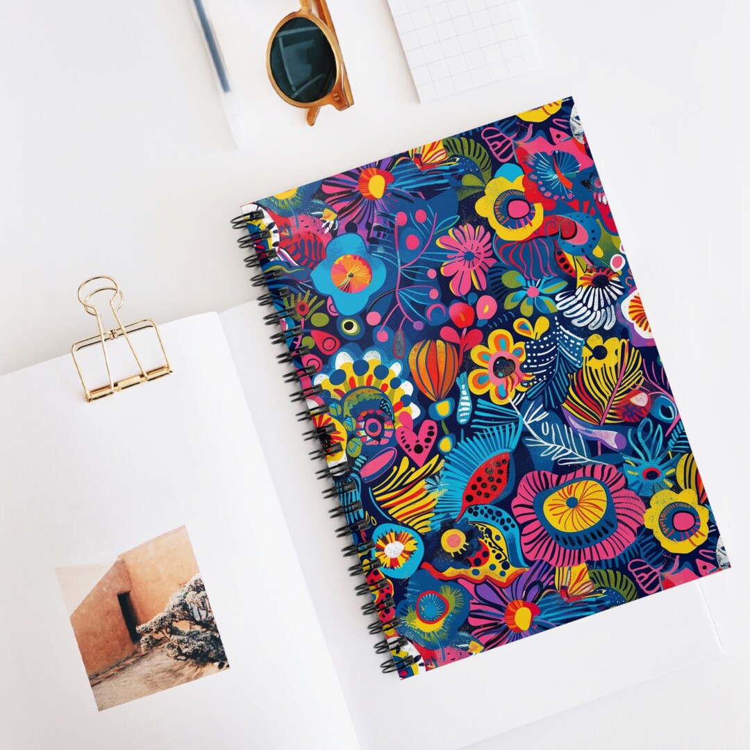 Boho Dreams: Colorful Spiral Notebook - Etsy