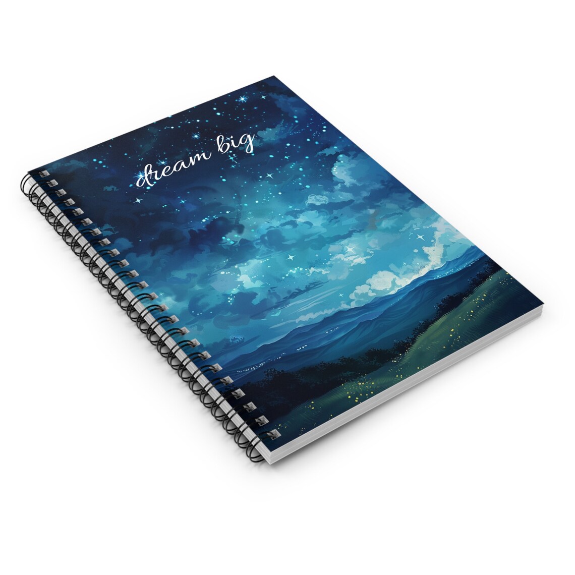 Starry Night Dreams: 'dream Big' Spiral Notebook - Etsy