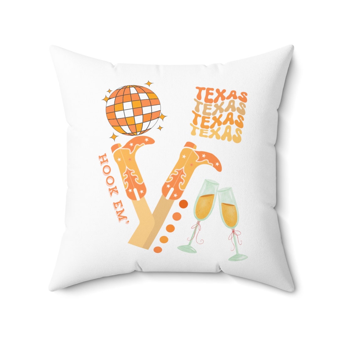 UT Pillow, UT Dorm Decor, UT Grad Gifts, University of Texas Gifts ...
