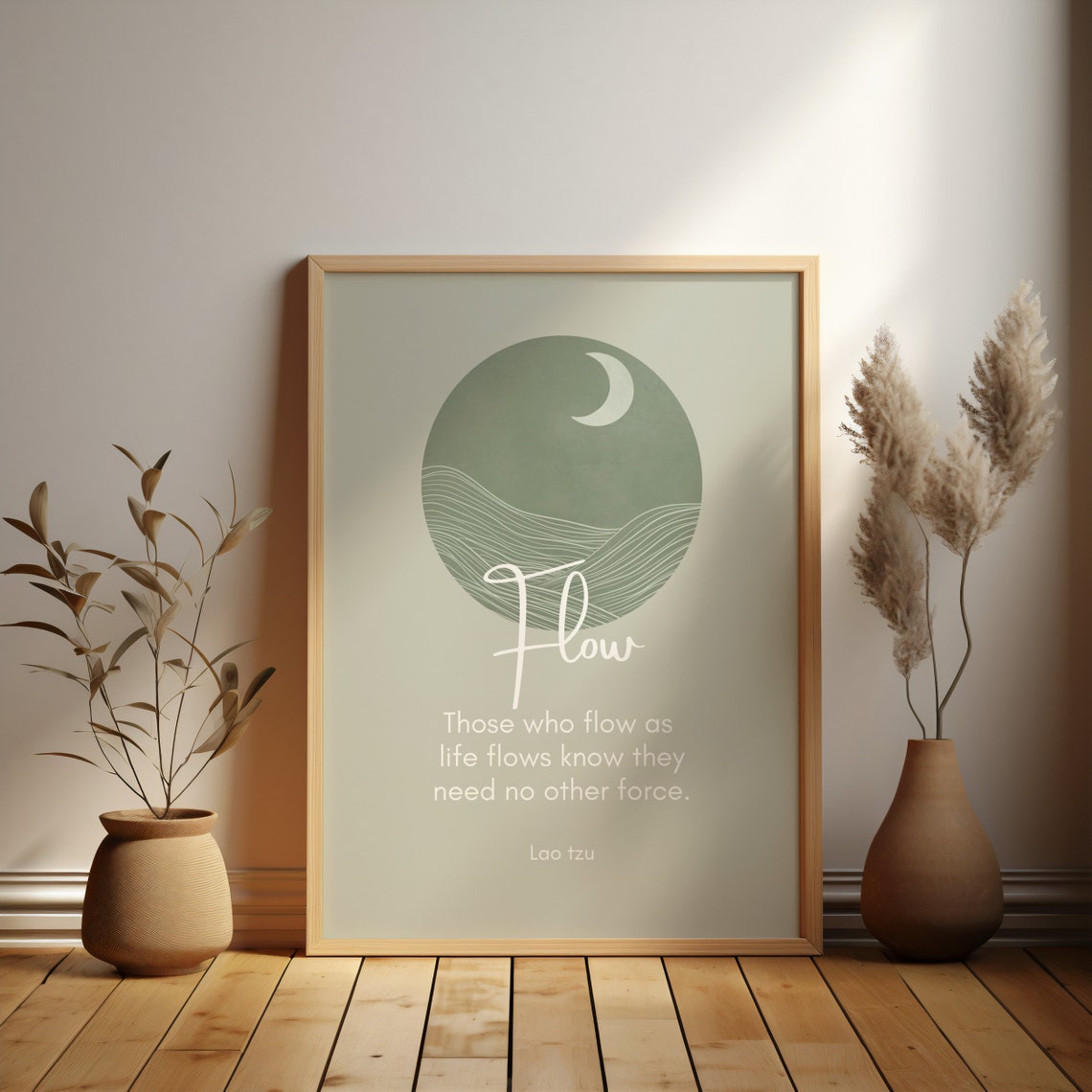 Sage Green Inspirational Saying Print Set, Mindfulness Printable Wall ...