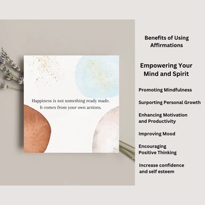 Printable Affirmation Cards, Positive Mindset, Abstract Shapes ...