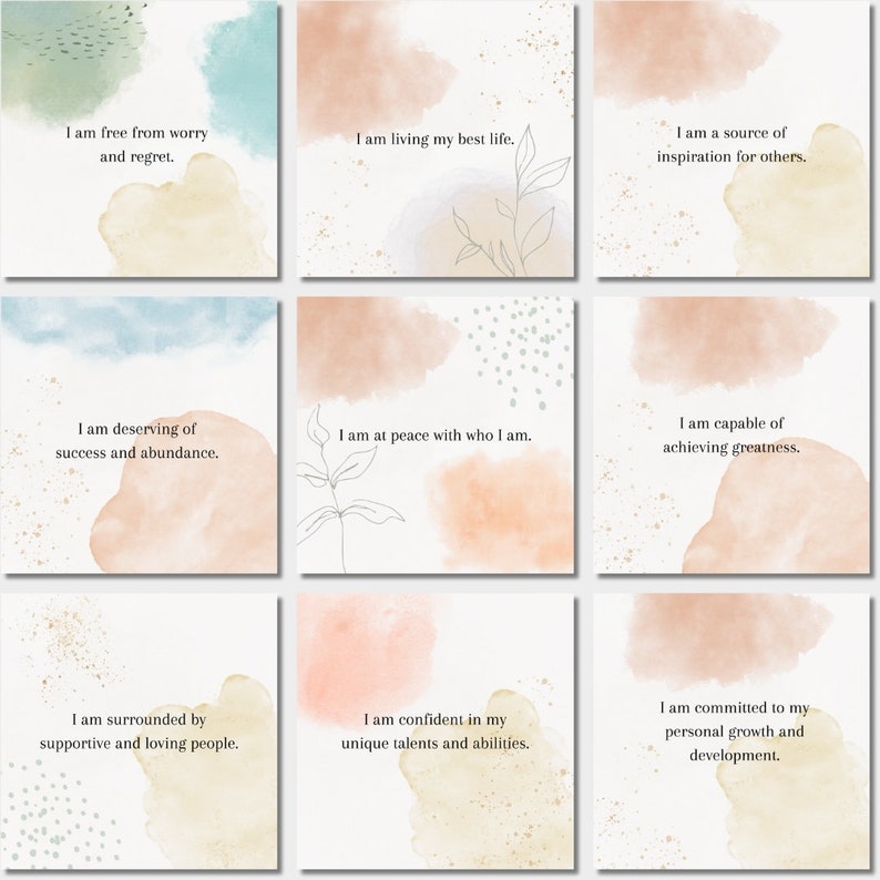 Printable Affirmation Cards, Positive Mindset, Inspirational Quote ...