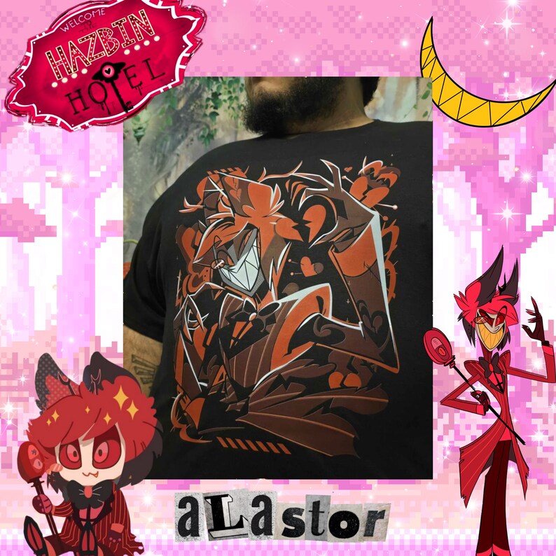 Hazbin Hotel Alastor T-shirt // Hoodie - Etsy