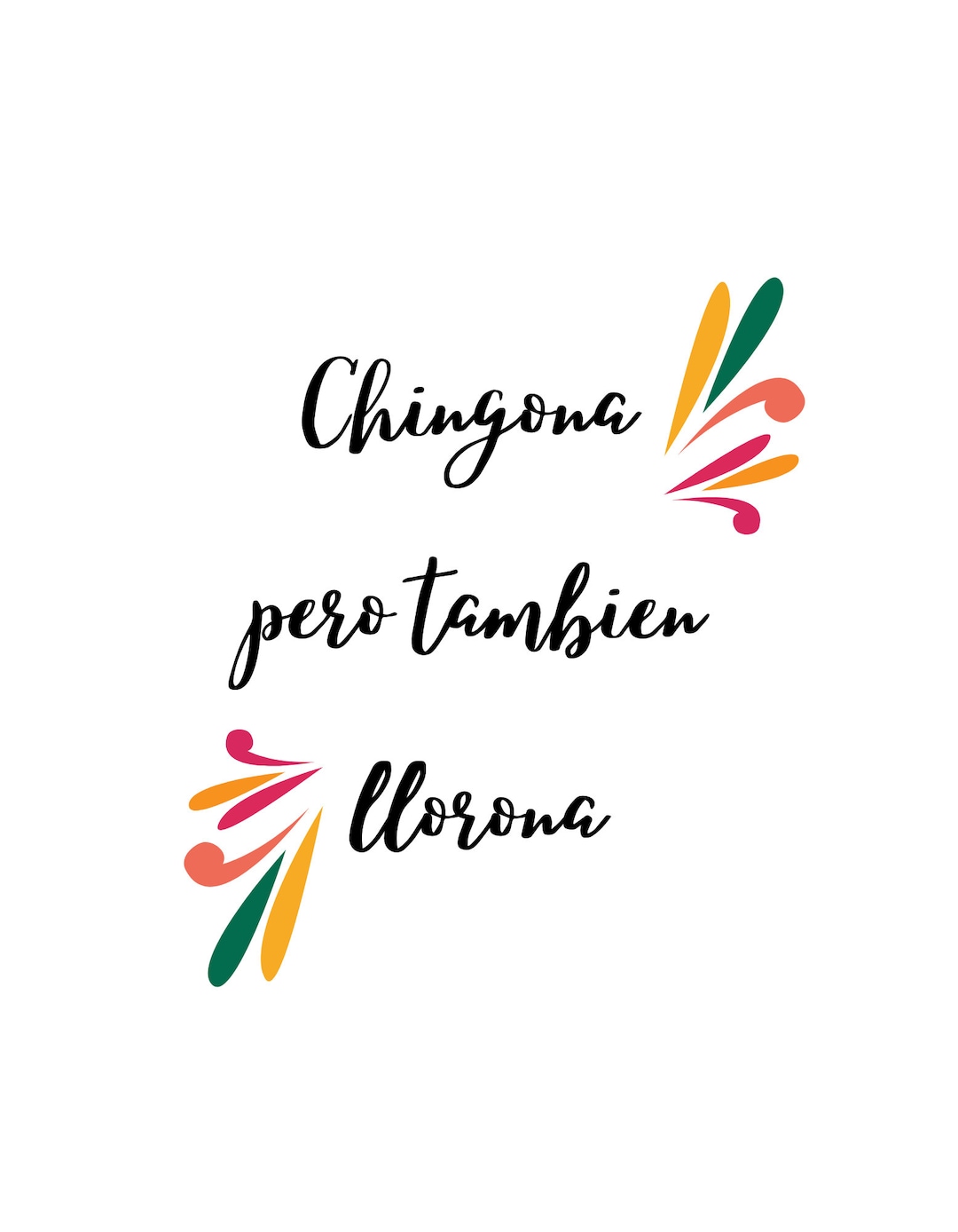 Chingona Pero Tambien Llorona - Etsy
