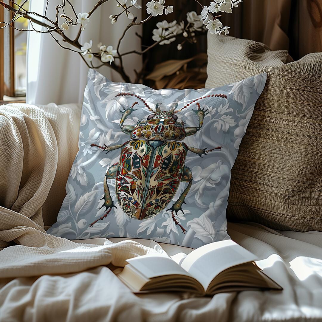 Majestic Beetle Pillow, Fine Weave Fabric Super Soft and Comfortable ...