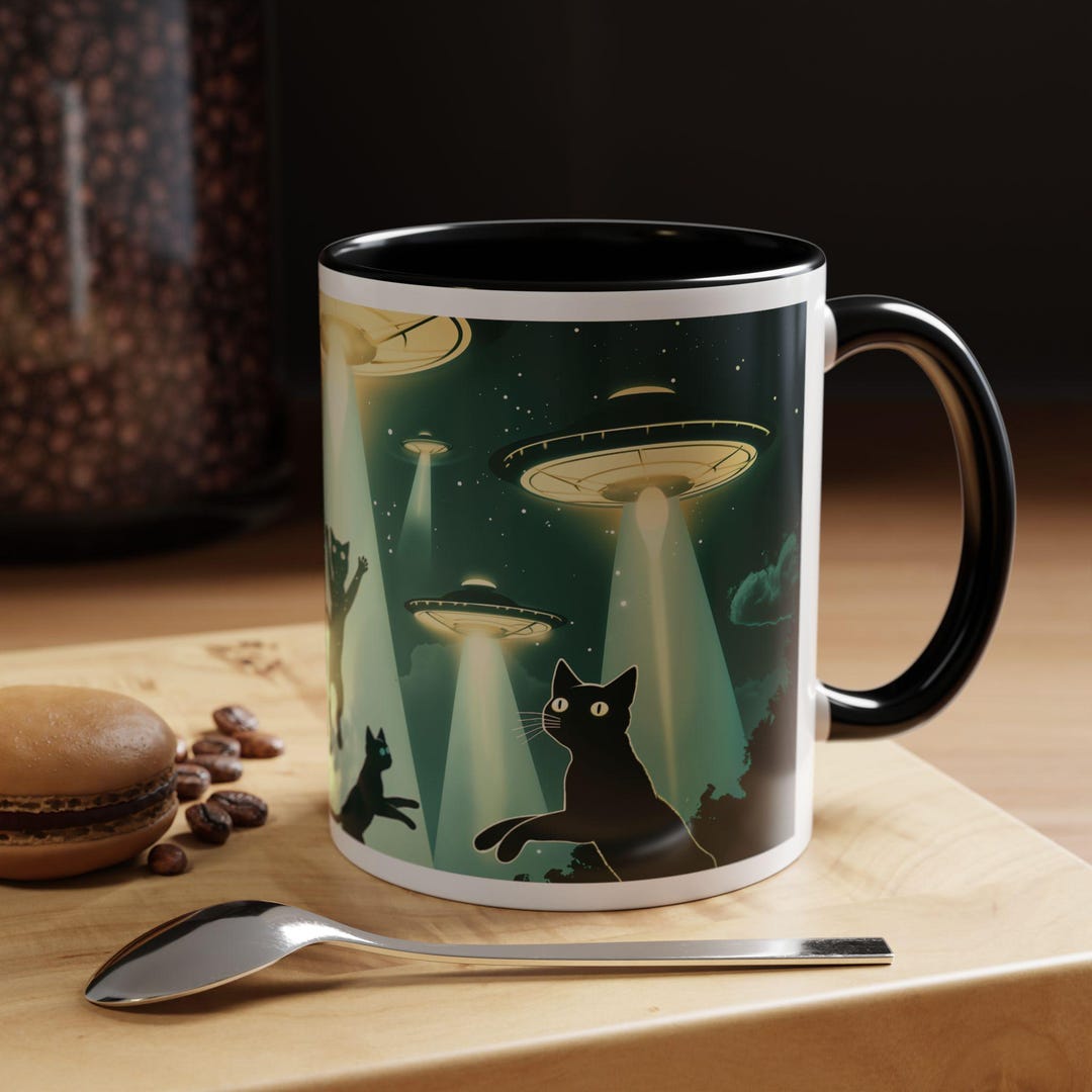 Cat Abduction, Funny Cat Mug, Cat Lover Gift, Unique Design, 11oz - Etsy