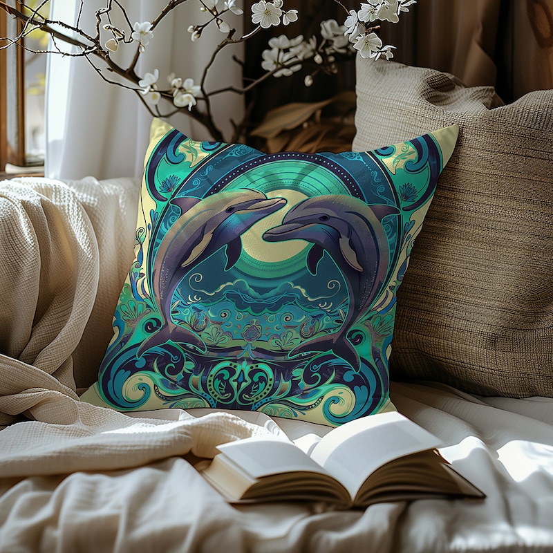 Dolphin Pillow - Etsy
