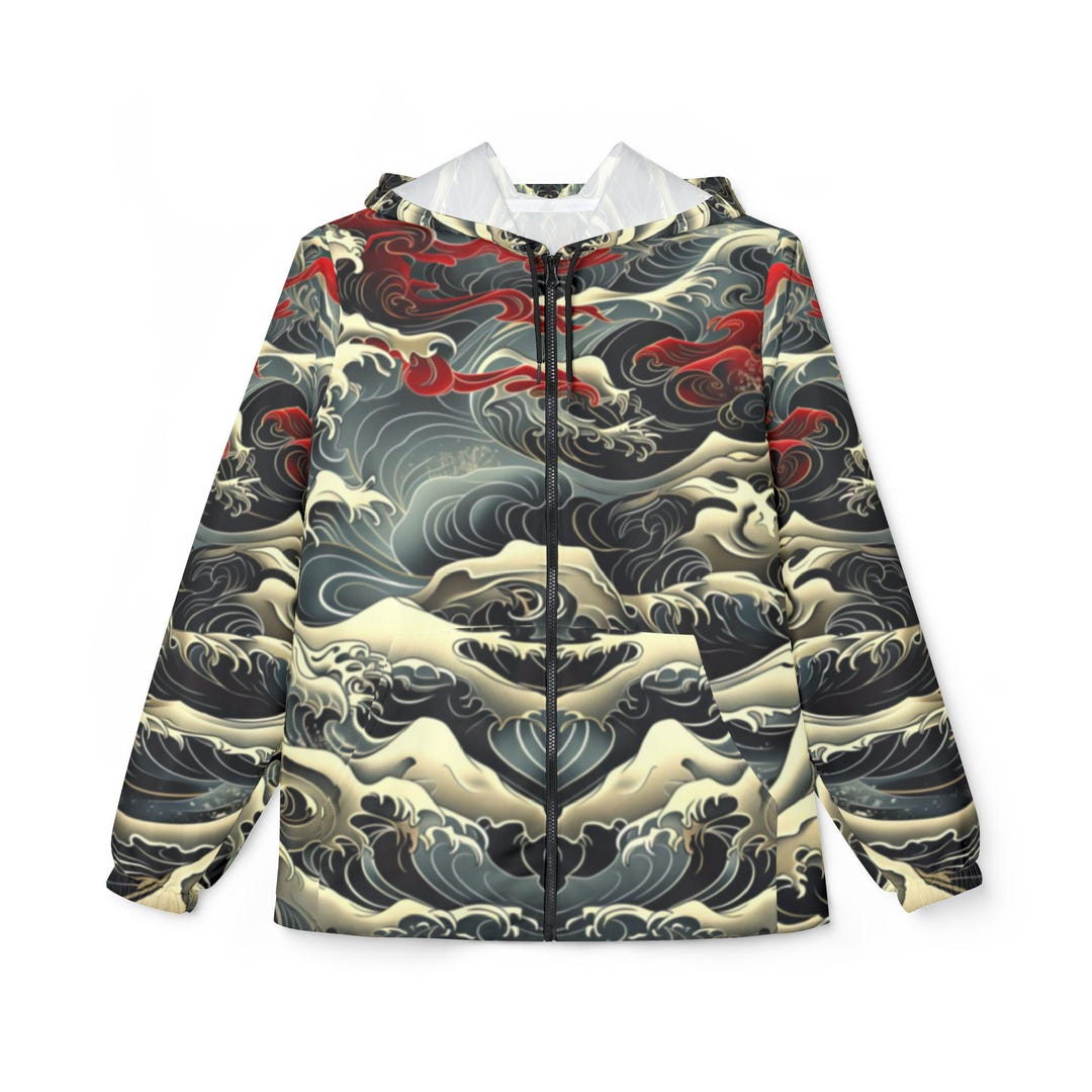 Wave Z Windbreaker Jacket: Unisex Urban Lightweight Hooded Jacket - Etsy