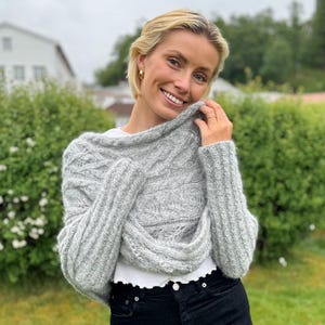 Leafy Sweater Scarf Knitting Pattern - Etsy