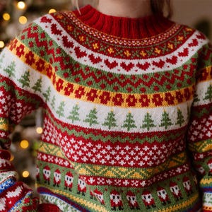 Ulrikkes Ugly Christmas Sweater Knitting Pattern - Etsy