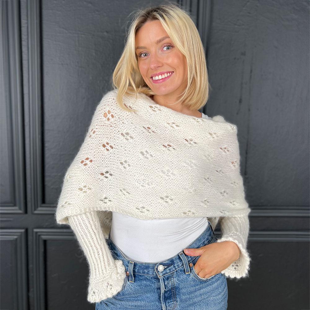Eyelet Sweater Scarf Knitting Pattern - Etsy