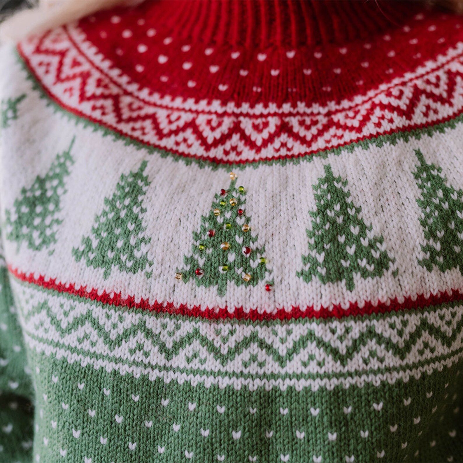 The Christmas Tree Sweater Knitting Pattern - Etsy UK
