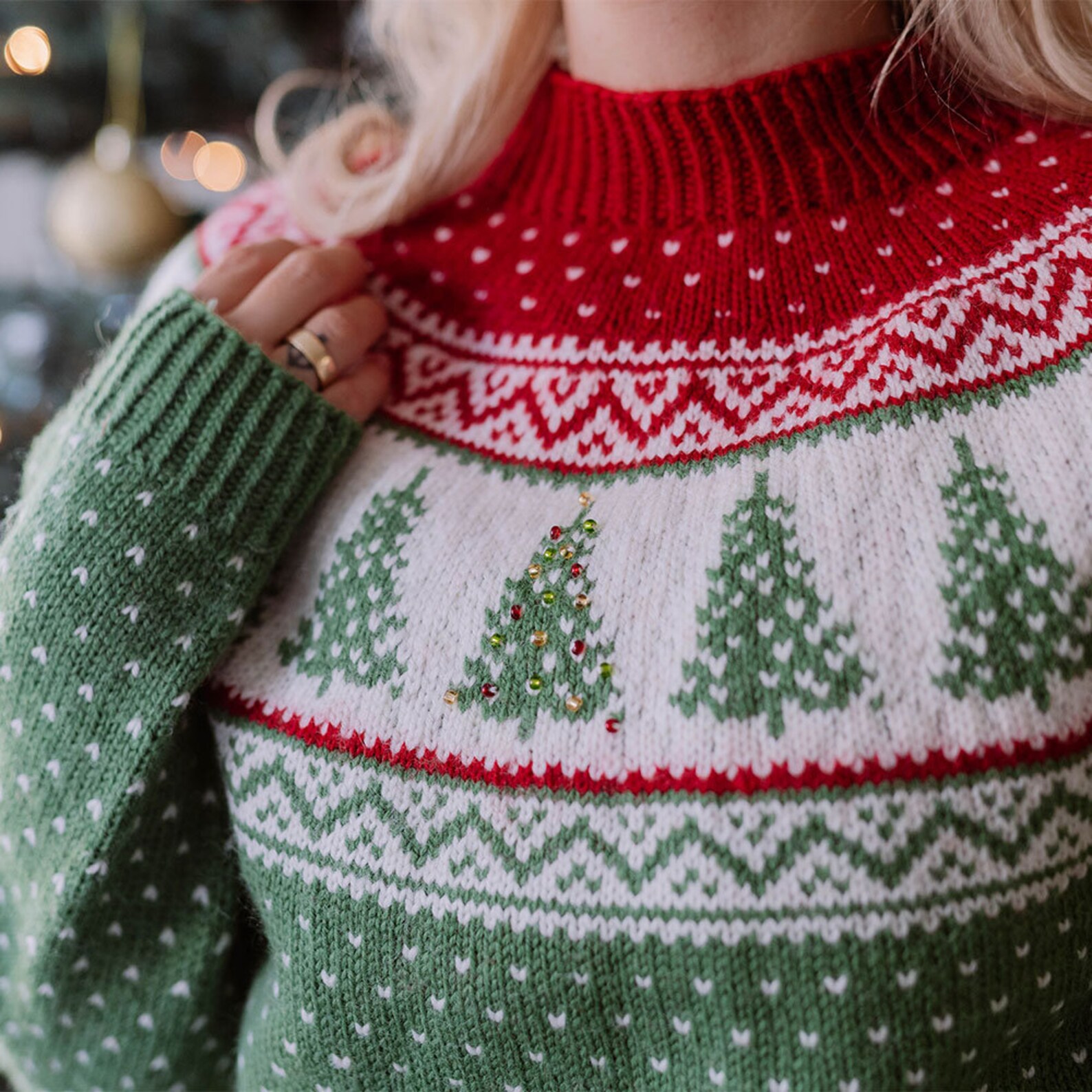 The Christmas Tree Sweater Knitting Pattern - Etsy UK