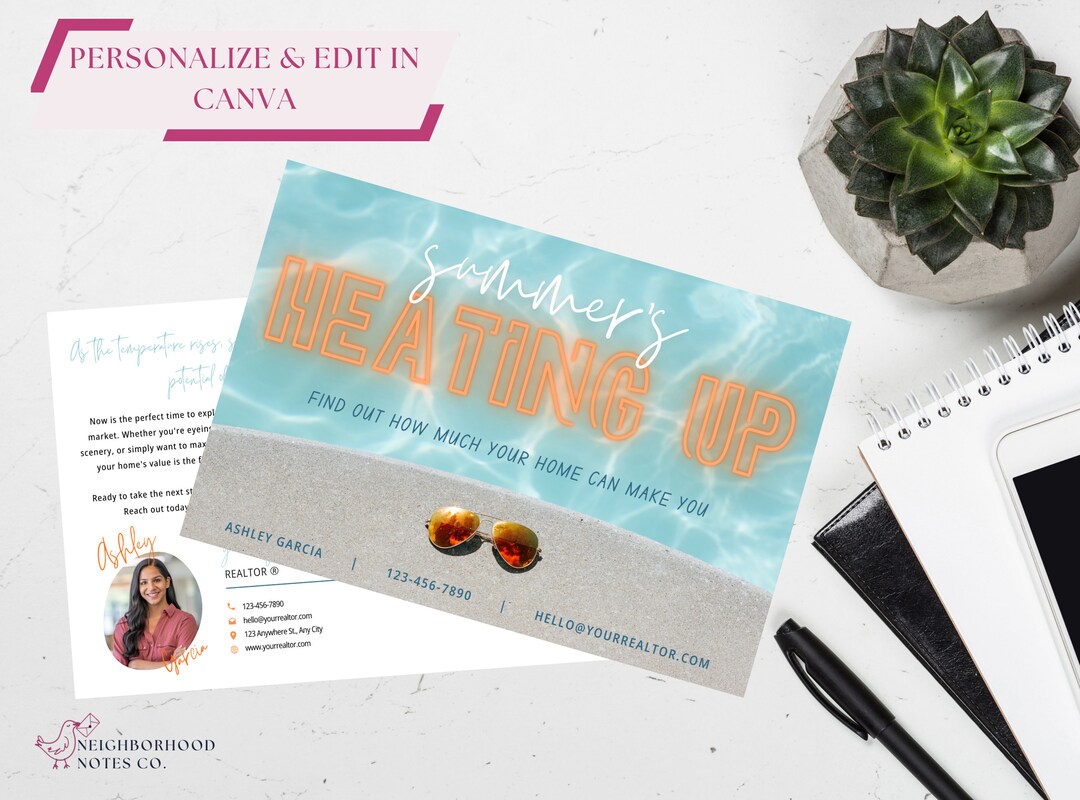 Real Estate Summer Home Equity Postcard Template: Realtor Marketing - Etsy