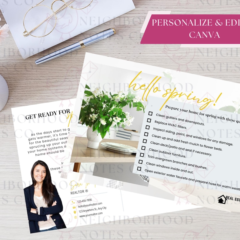 Spring Market Postcards - Etsy