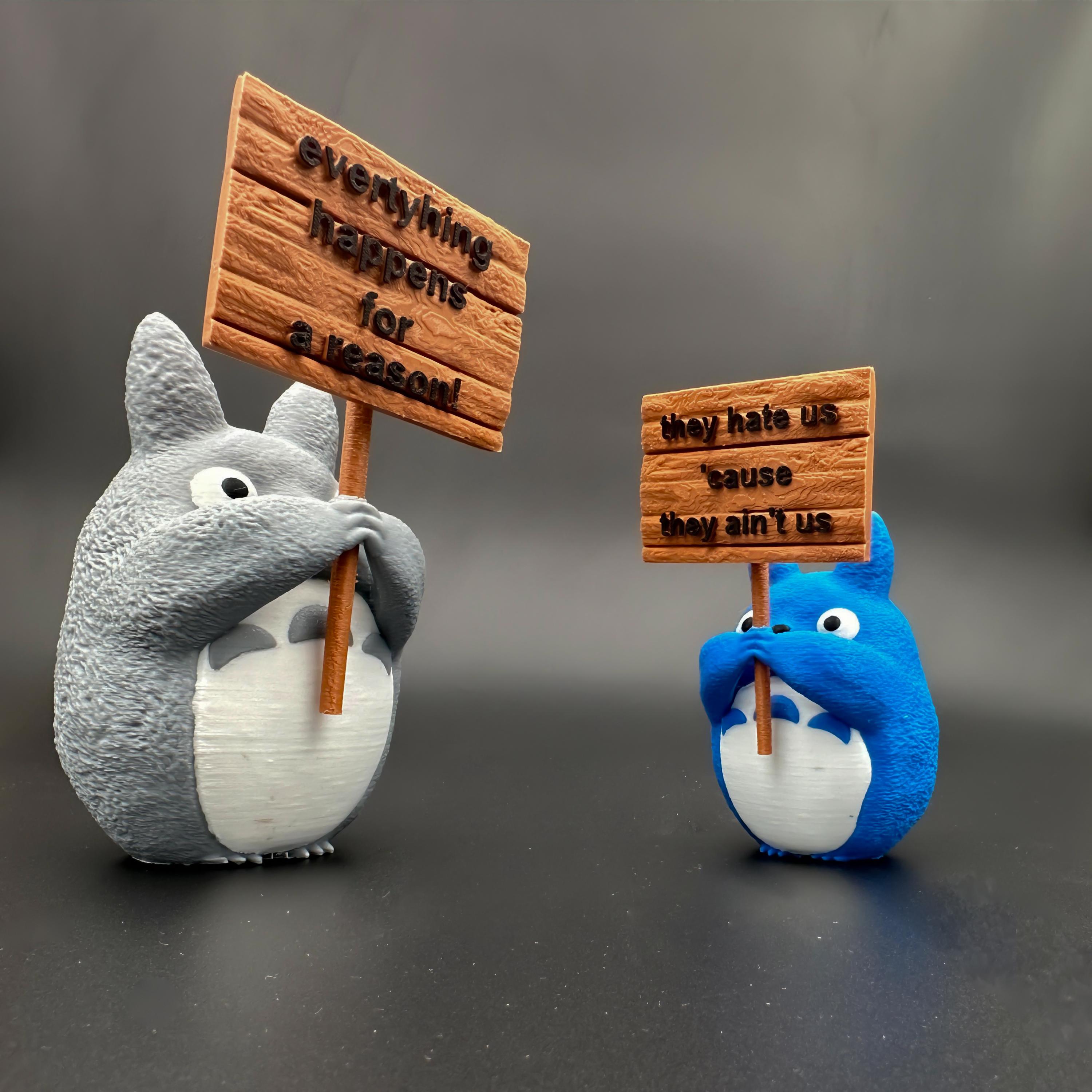 Personalized Totoro Figures, Adorable Name Plate Decor and Unique ...