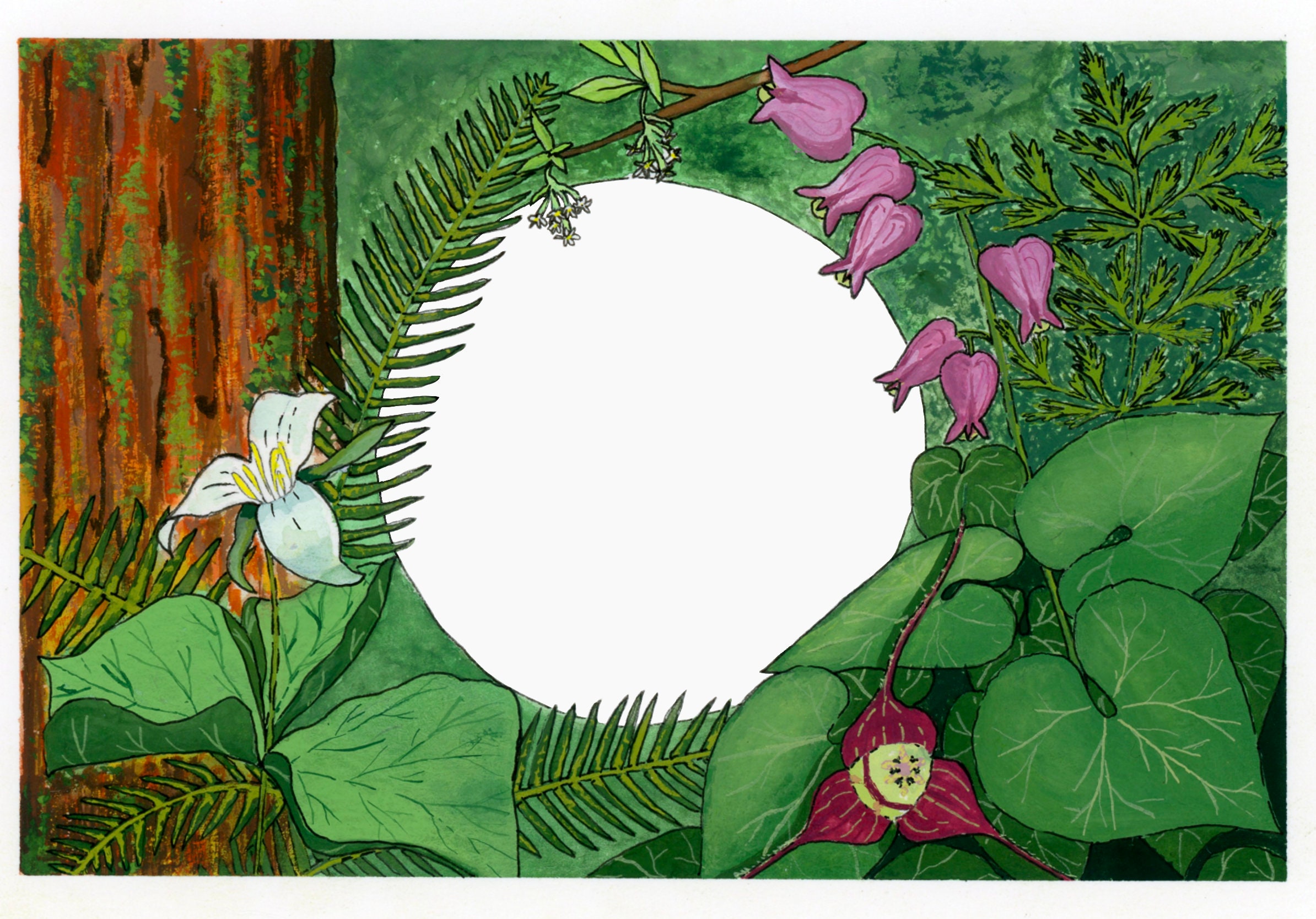 Custom Botanical Card - Etsy
