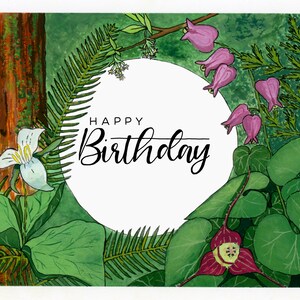 Custom Botanical Card - Etsy