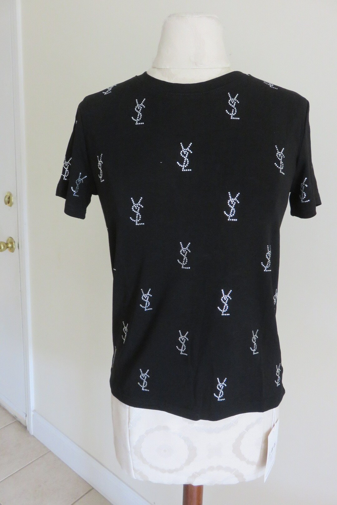 Vintage LAURENT Italian Brand Logo YLS Signature Black T-shirt - Etsy