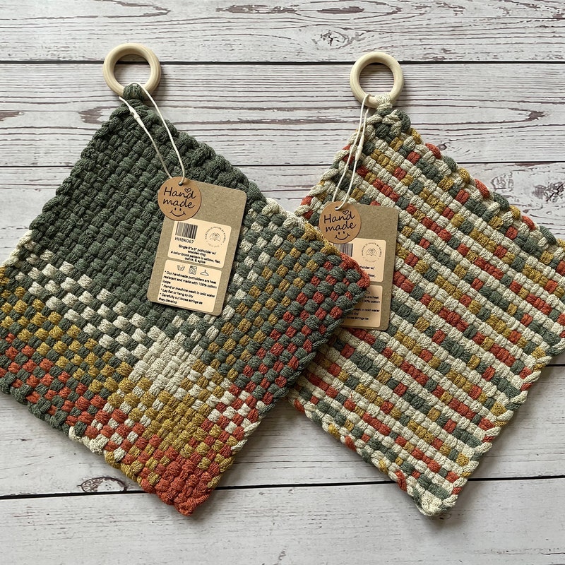 Woven Potholder - Etsy
