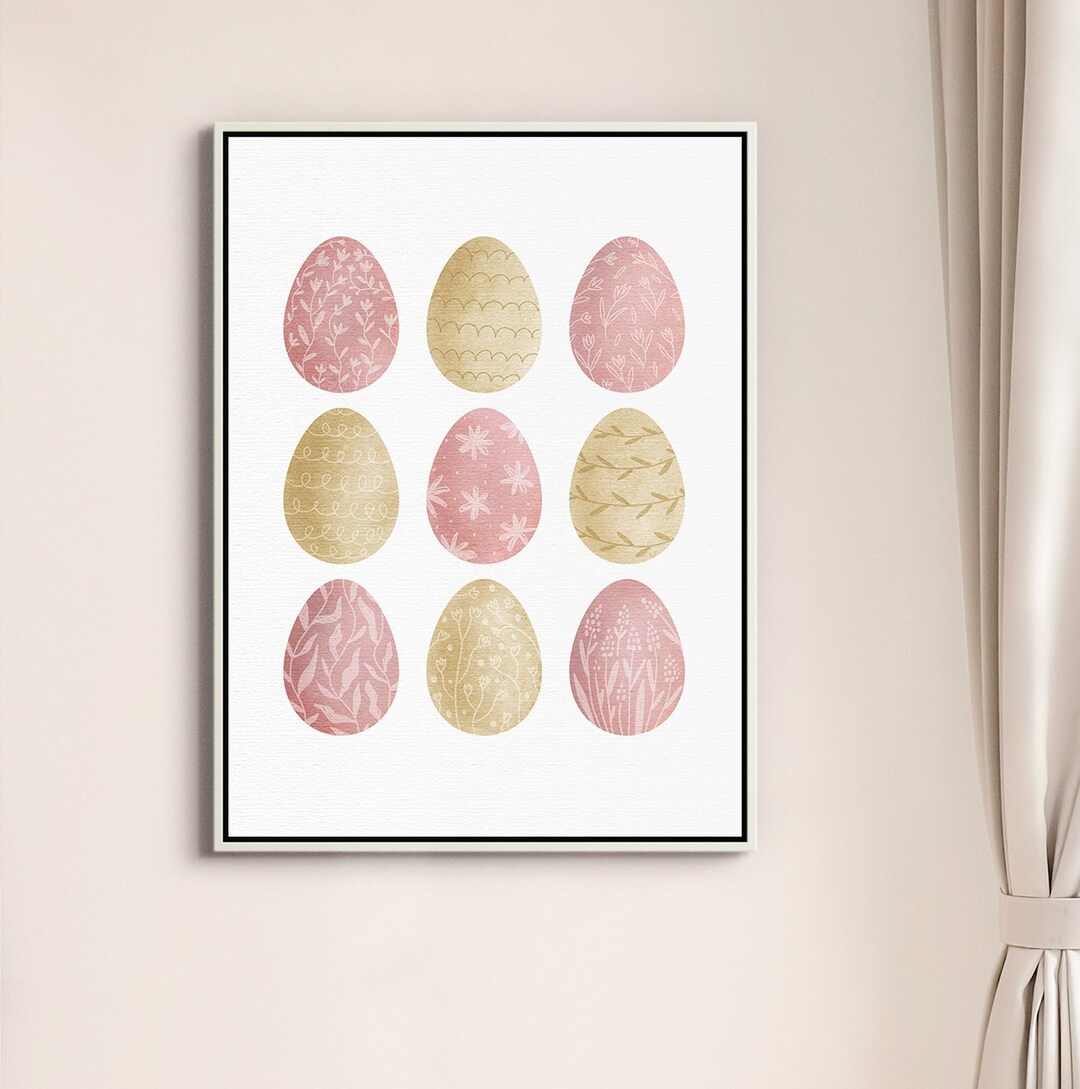Easter Printable Poster, Easter Eggs Print, DIGITAL DOWNLOAD, Spring ...