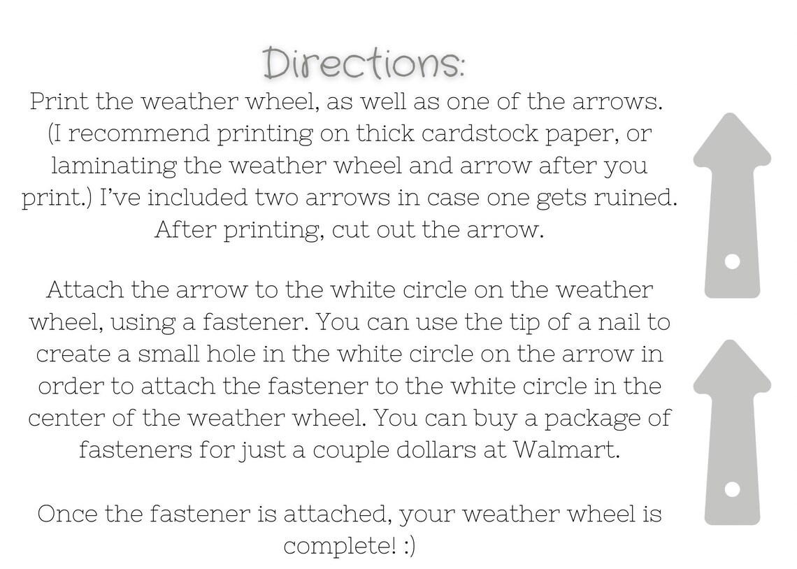 Printable Weather Wheel: Educational Homeschool Activity (digital ...