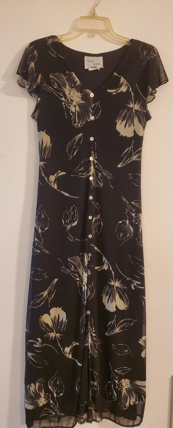 Vintage Late 90s/Early 2000s Sheer Overlay Dress - Gem