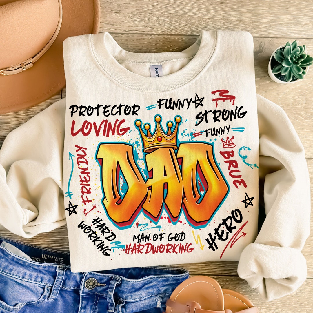 King of Dad PNG, Father's Day PNG, Best Dad Ever Png, Happy Father's ...