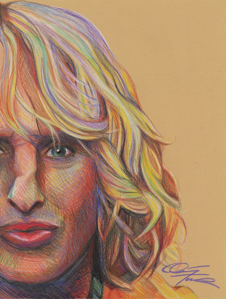 Hansel Zoolander Quincey Turner Studio Original Colored Pencil Drawing ...