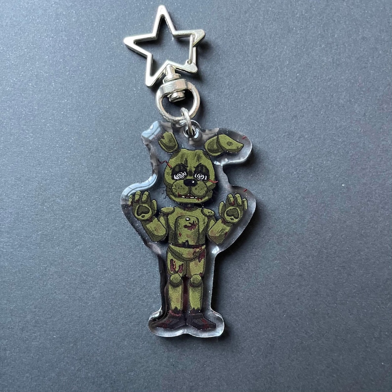 Springtrap FNAF 3 Keychain - Etsy