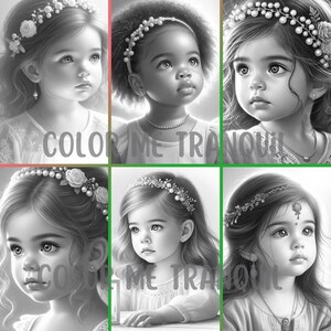 Illuminated Innocence Coloring Pages Featuring Realistic Kids in ...
