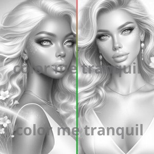 54 "business Glam" Grayscale Coloring Pages | Beautiful Women | Pretty ...