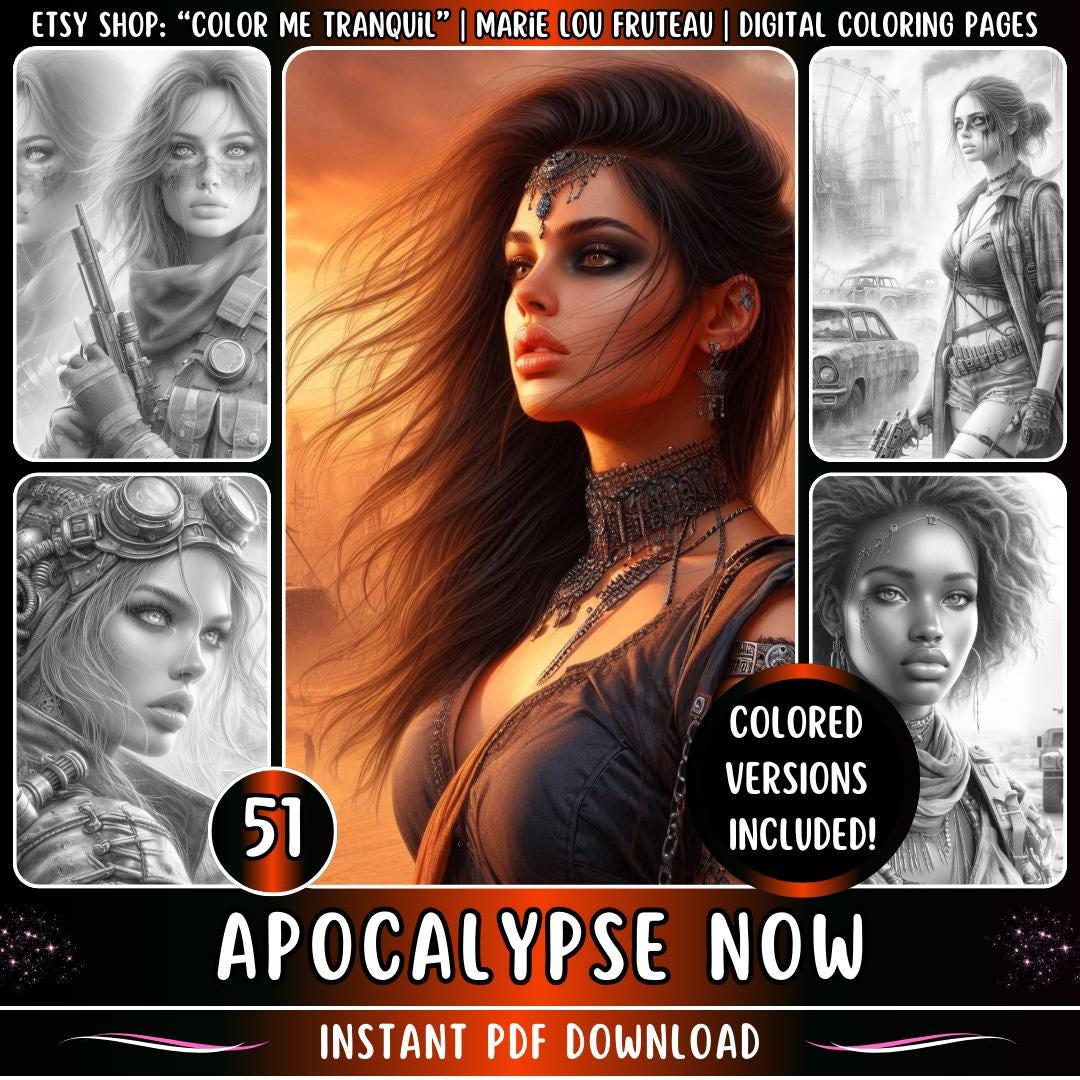 51 apocalypse Now Grayscale Coloring Pages Beautiful Women Pretty Girls ...