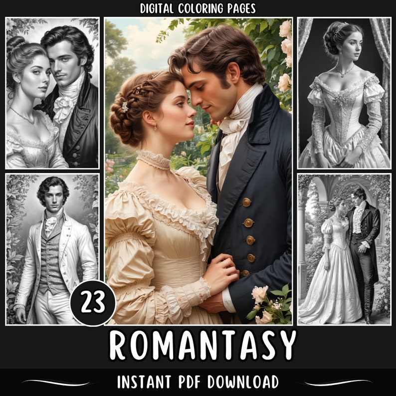 23 romantasy Grayscale Coloring Pages Romance Fantasy Couples Beautiful ...