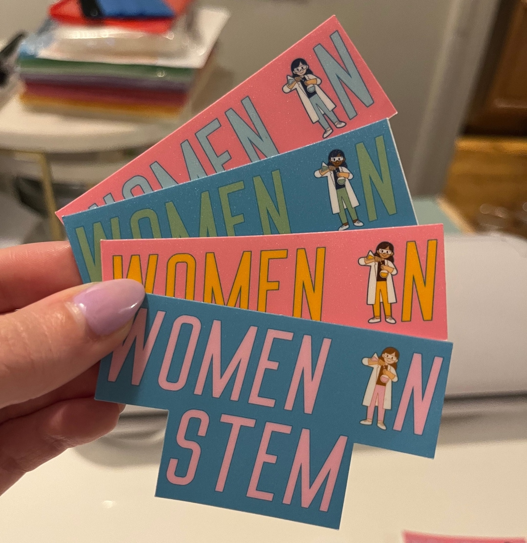 Women in STEM Stickers, Personalized Women Stickers, Science ...