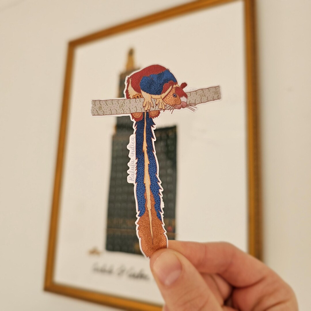 Malabar Giant Squirrel Sticker, Squirrel Sticker, Colorful Squirrel ...