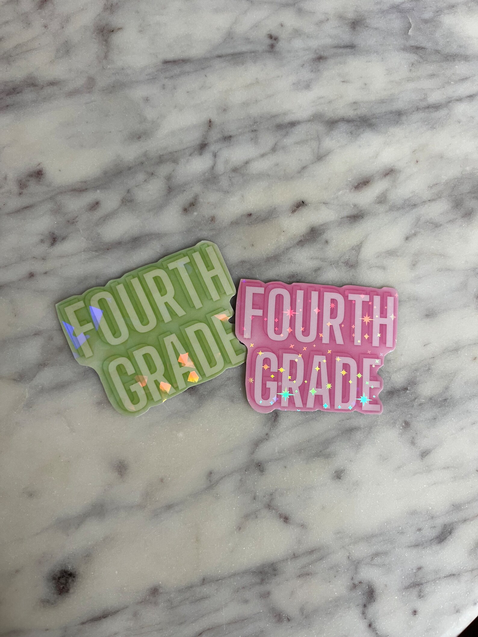 Shiny Grade-level Stickers - Pack of 10, Teacher Stickers, Personalized ...