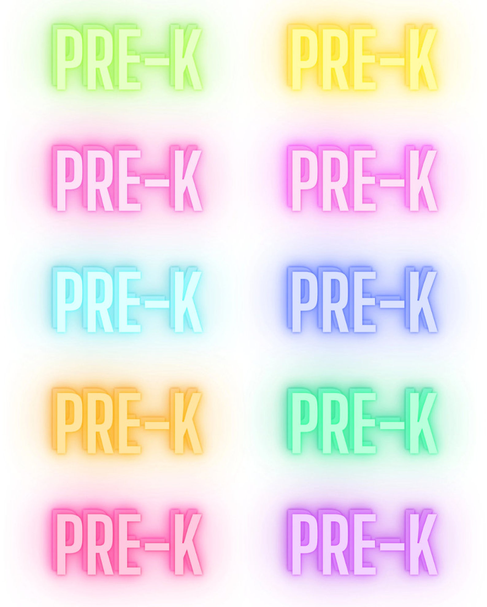 Shiny Grade-level Stickers - Pack of 10, Teacher Stickers, Personalized ...